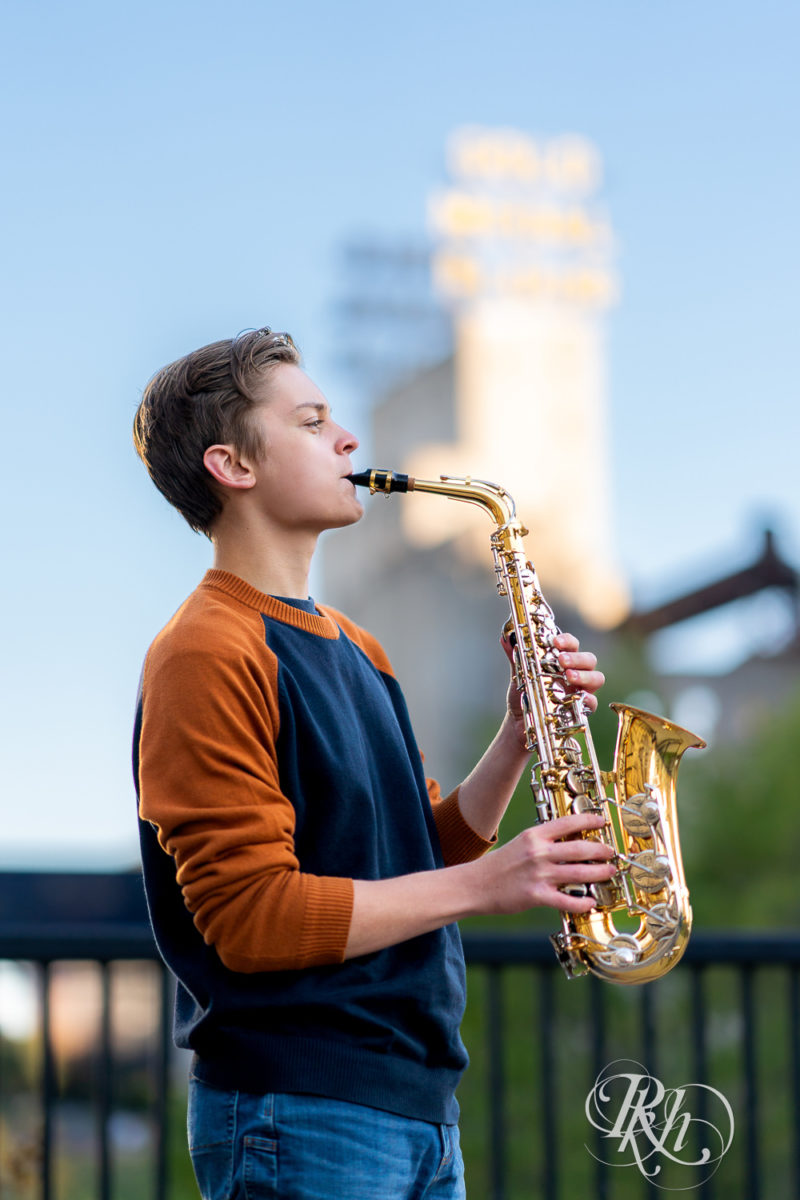 Musical Senior Photos: Michael | Saxophone | Minneapolis Senior ...