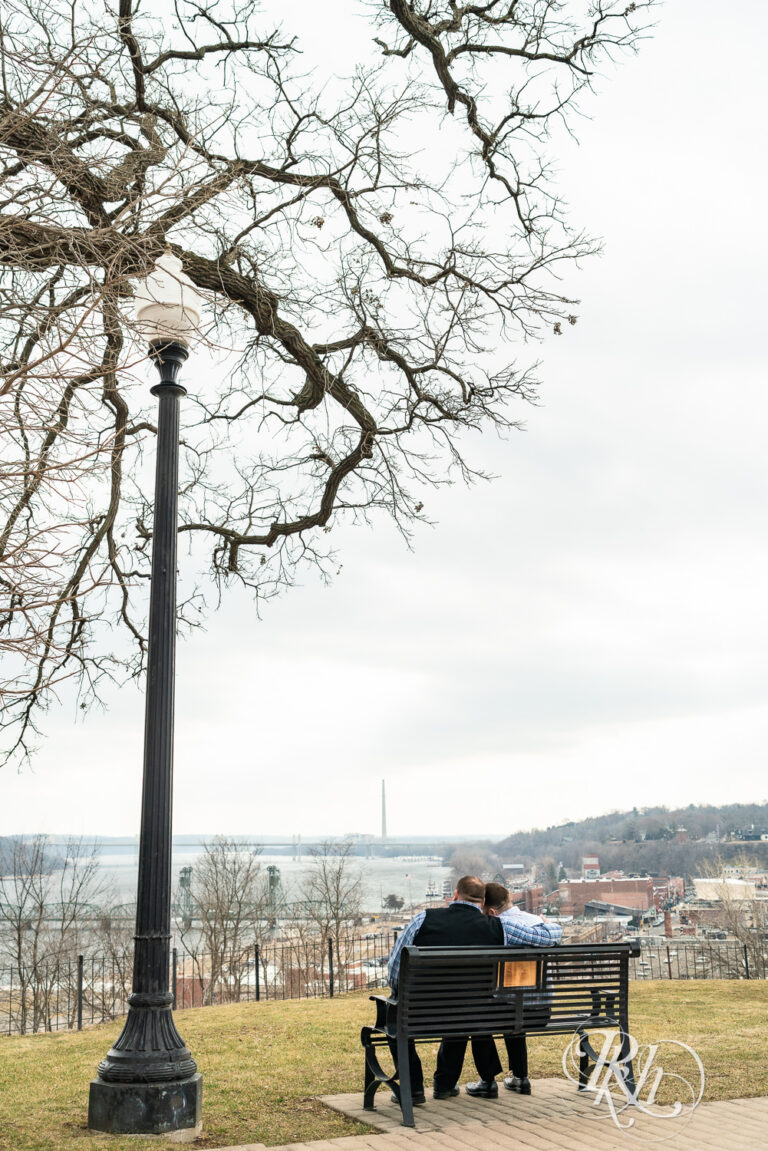 Windy Stillwater Engagement: Joe and Timm | Pioneer Park - RKH Images