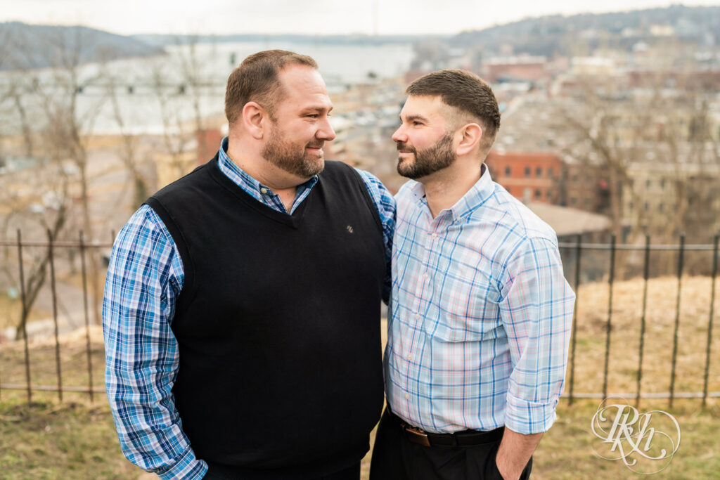 Windy Stillwater Engagement: Joe and Timm | Pioneer Park - RKH Images
