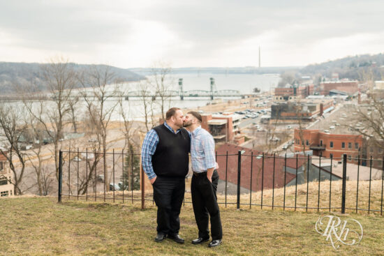 Windy Stillwater Engagement: Joe and Timm | Pioneer Park - RKH Images